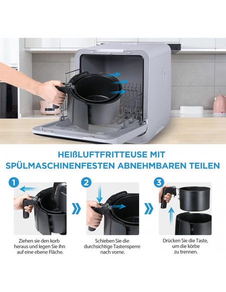 Breville Air Fryer Midea Large Air Fryer With See-Thru Window, 8.5 L, 8 ...